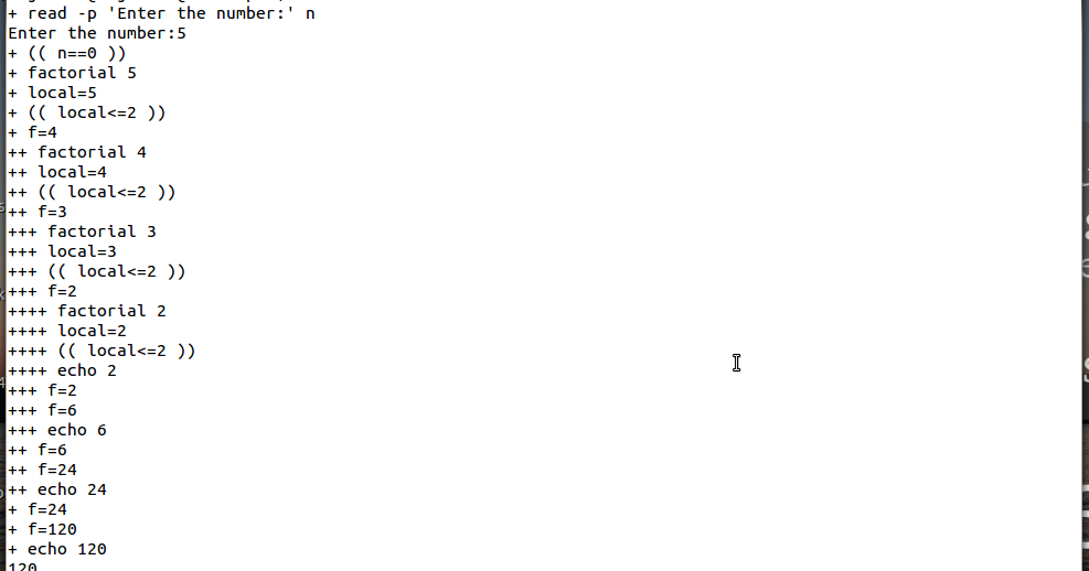 Shell Script To Find Factorial Of A Number Using Recursion Its All