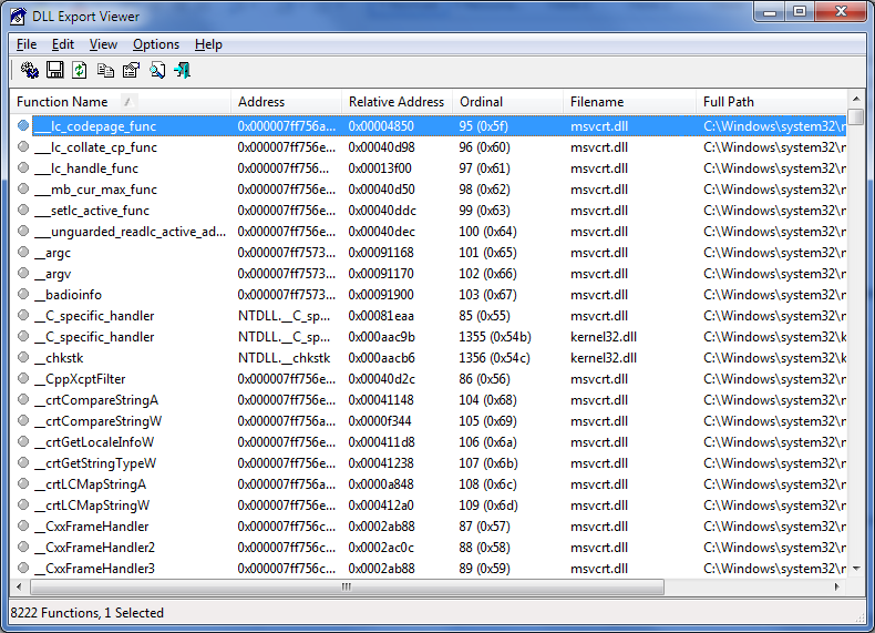 Information Technology Dll Export Viewer