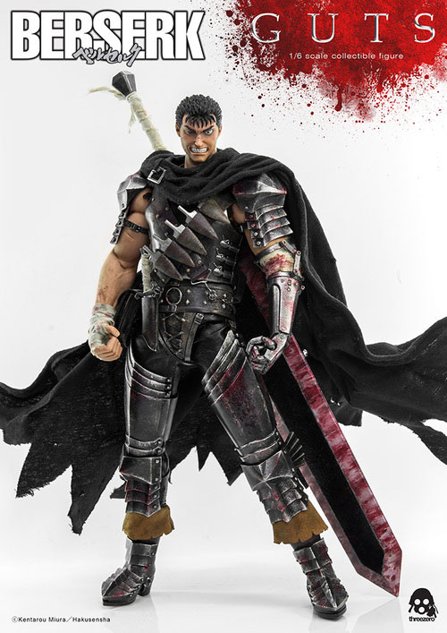 Pre-orders for 1/6 Berserk GUTS from Threezero begins Dec 14
