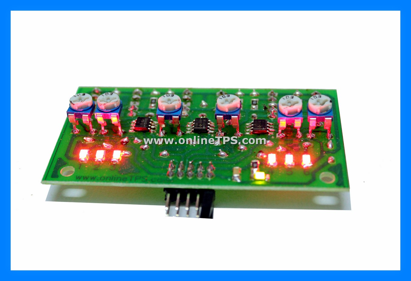 6 Digital IR-Photodiode Adjustable Sensor Array for LFR Robot,Arduino ...