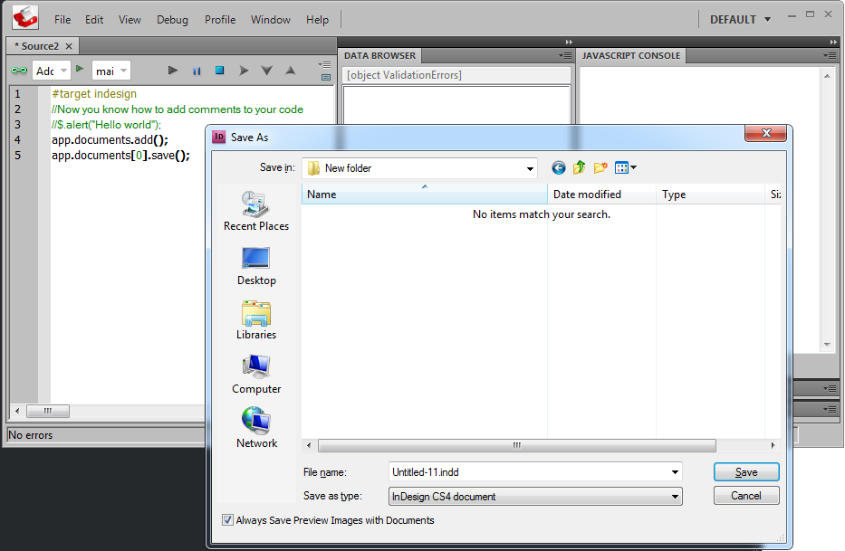 Adobe Indesign Automation through Javascript