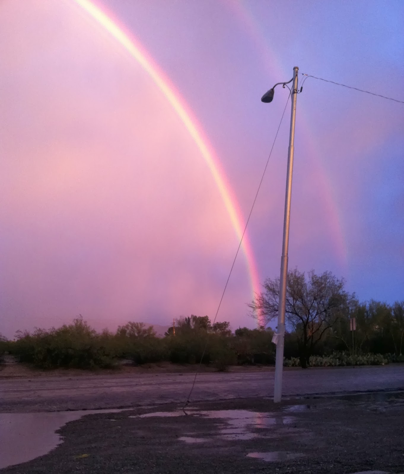Tucson Daily Photo ~: Spectacular Tucson Sunset + Double Rainbow ...