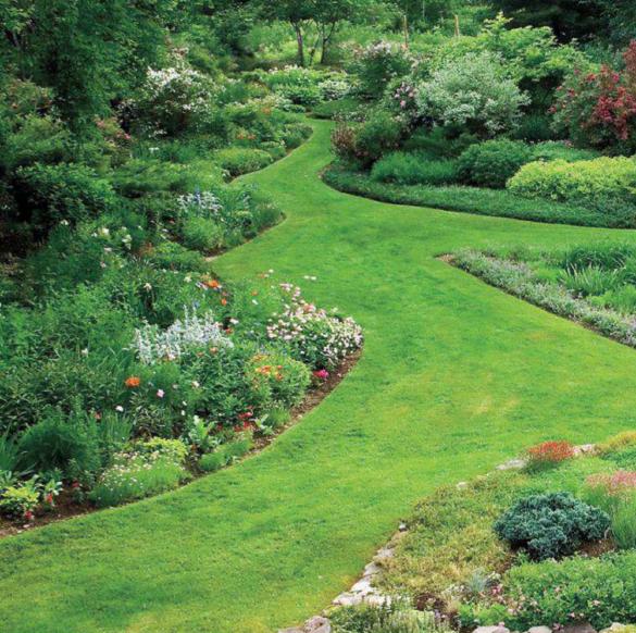 Garden path decorating ideas ~ English garden