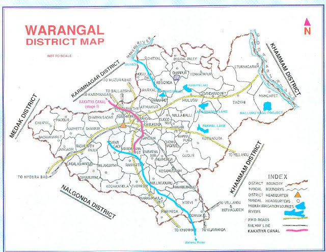 Warangal Culture: Warangal District Map
