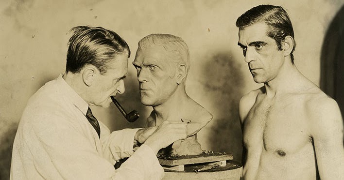 The Duke of Diprivan : Shirtless Boris Karloff posing for sculptor Ivan ...
