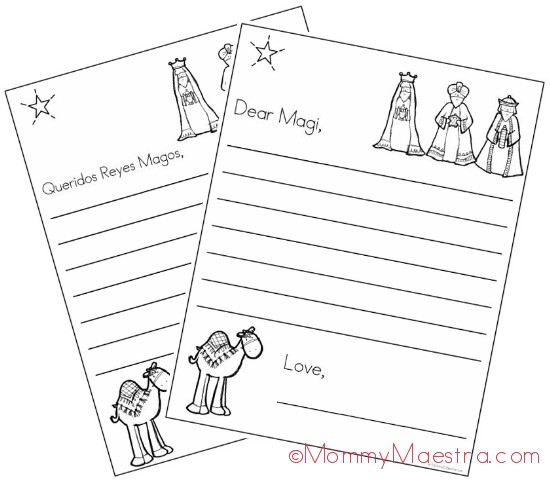 Mommy Maestra: Free Printable Letters to Los Reyes Magos (The Magi)