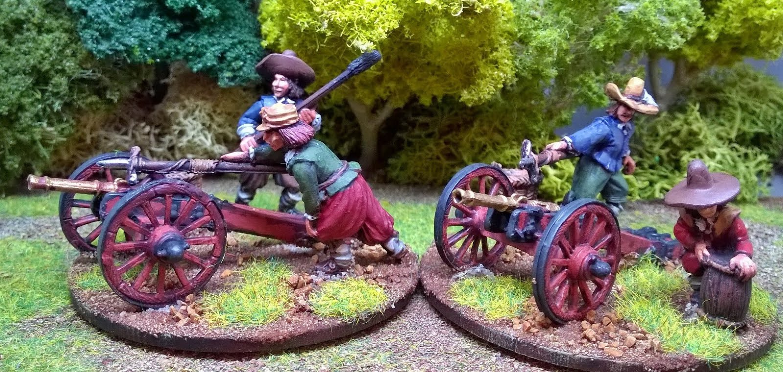 Matt's gaming page (Glenbrook Games): Redoubt Miniatures ECW artillery