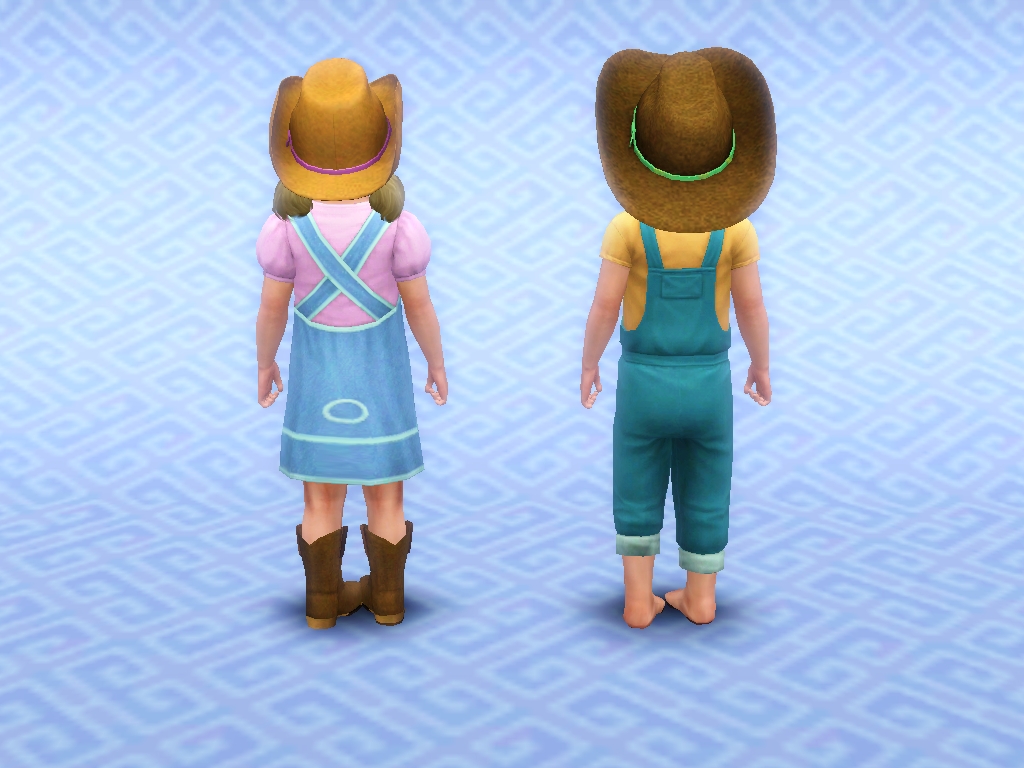 My Sims 3 Blog: Giddy-up Cowboy/Cowgirl Hair Converted for Toddlers by ...