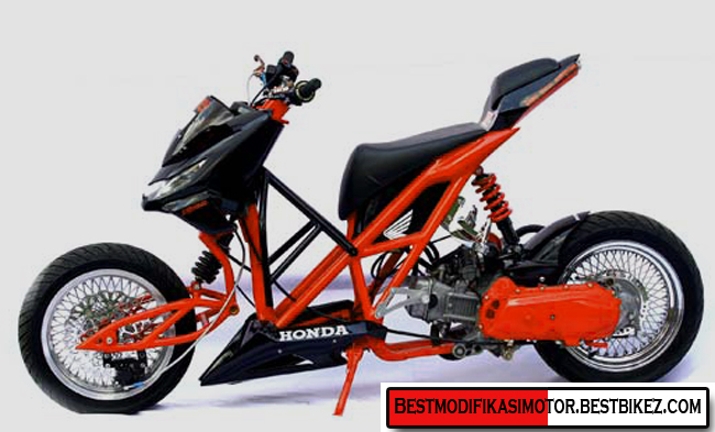 Modifikasi Honda Beat Drag - Gambar Modifikasi Motor Terbaru