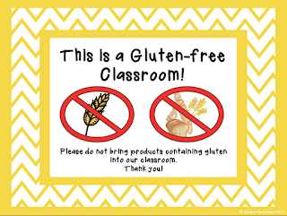 Cheers to School: Allergy-Free Signs (freebie)
