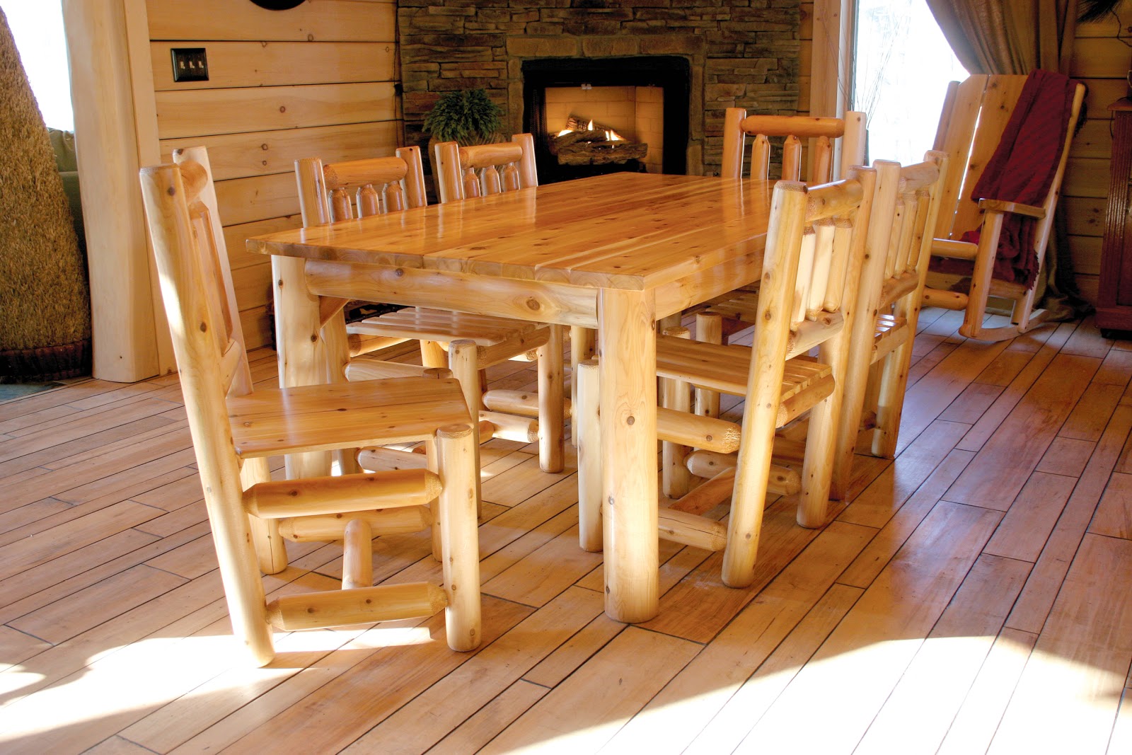 Rocky Top Log Furniture & Railing Blog: Setting a Rustic Table with ...