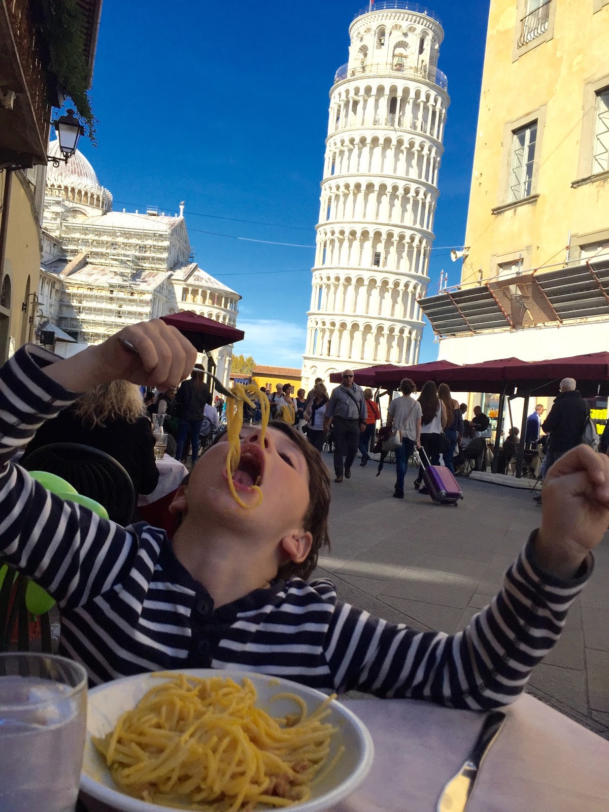 Polaroid Mondays: The Leaning Tower of Pizza
