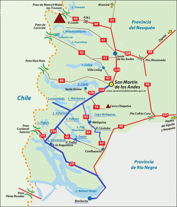 Ruta Nacional 40 Turismo Argentina : Mapas y recorridos
