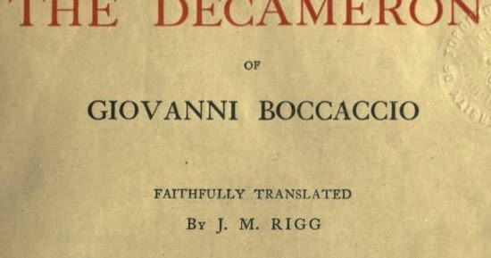 Mythology and Folklore UN-Textbook: Myth-Folklore Book: The Decameron ...