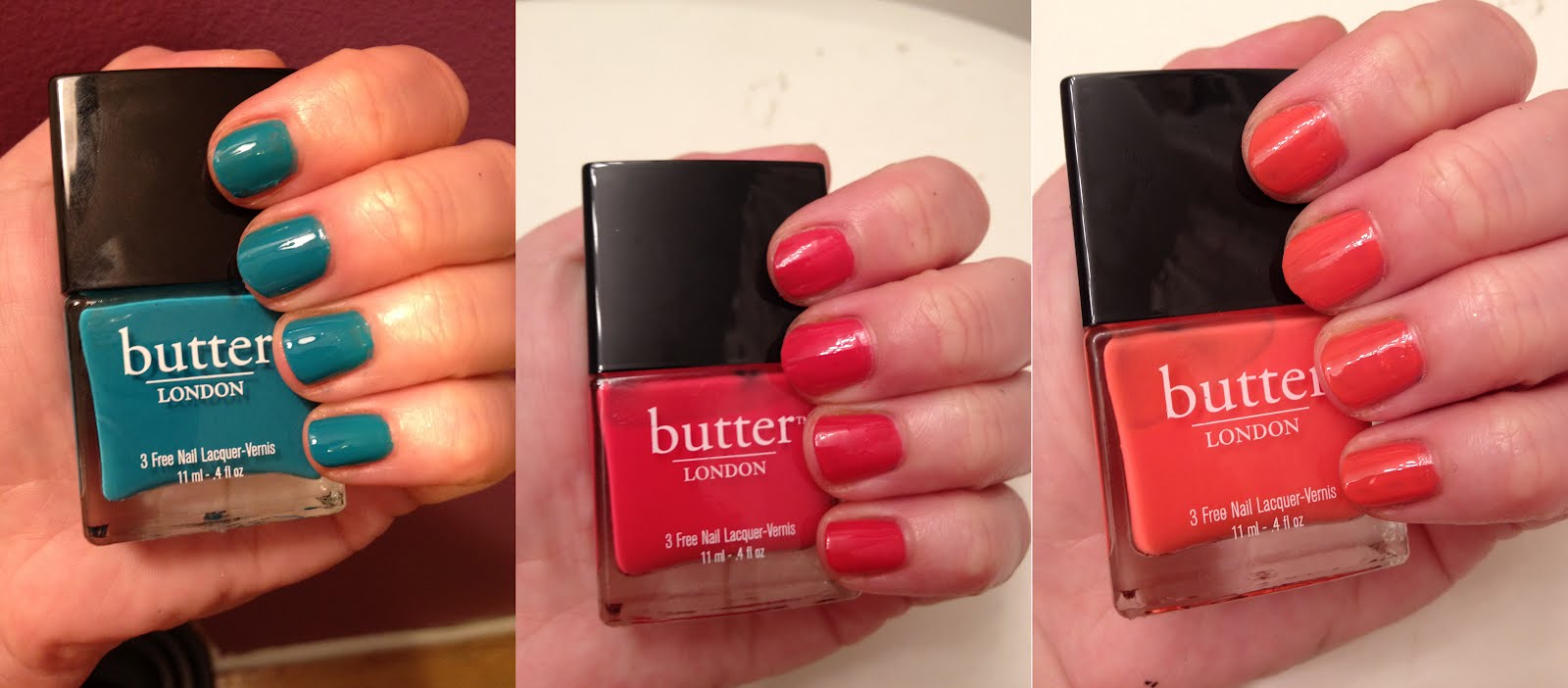 The Beauty of Life: butter LONDON Nail Polish Swatches: Brights!