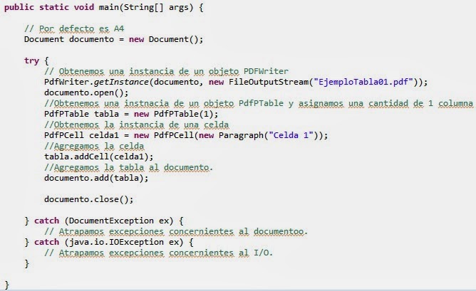 iText - PdfPTable - ¿Como agregar una tabla con iText? - ¿Como modificar el tamaño una tabla con ...