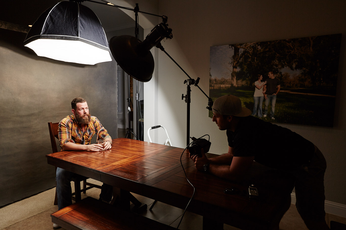 Get your own epic portraits with 2 lights and an Oliphant backdrop ...