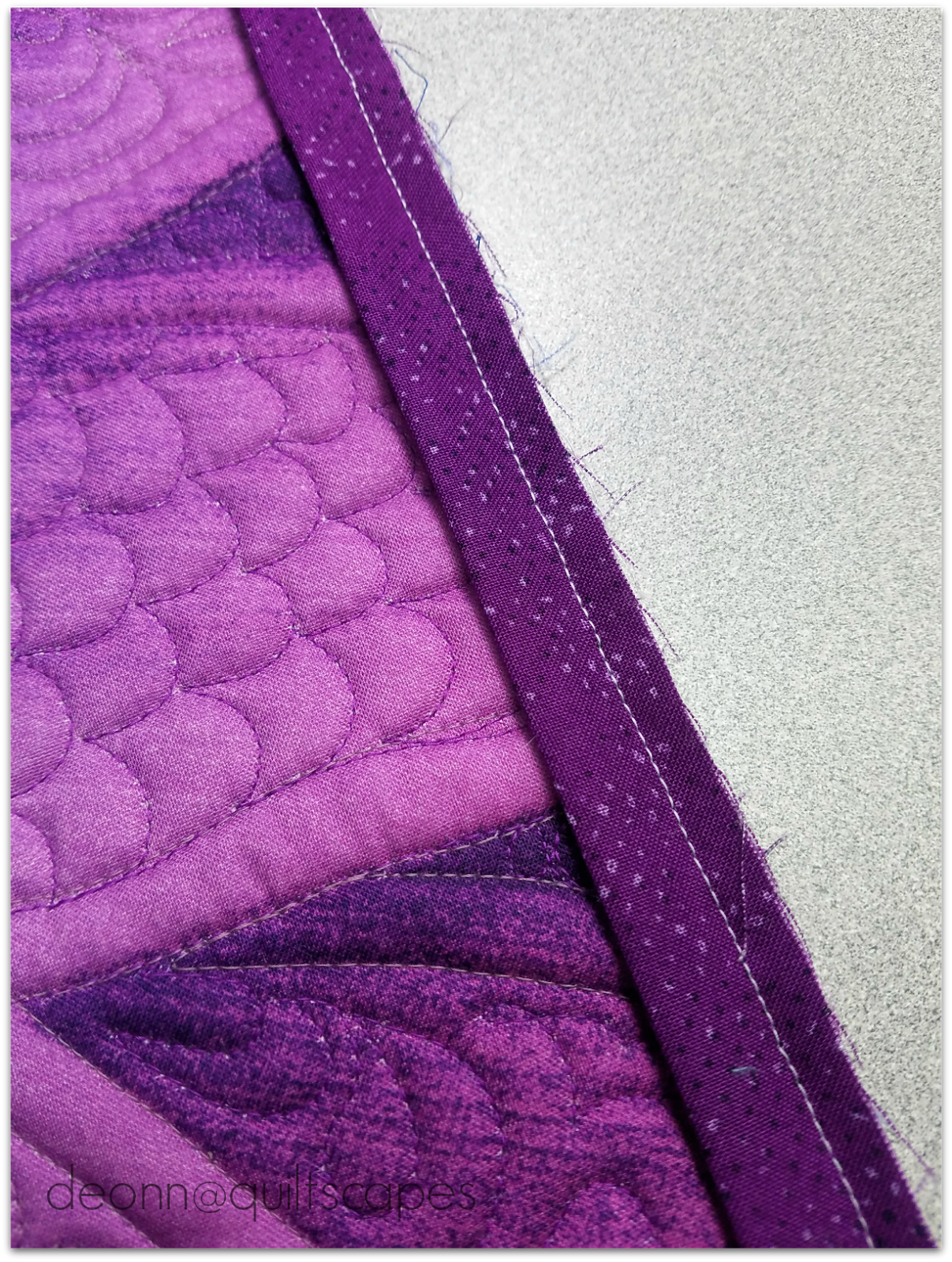 .Quiltscapes.: Invisible Binding Tutorial