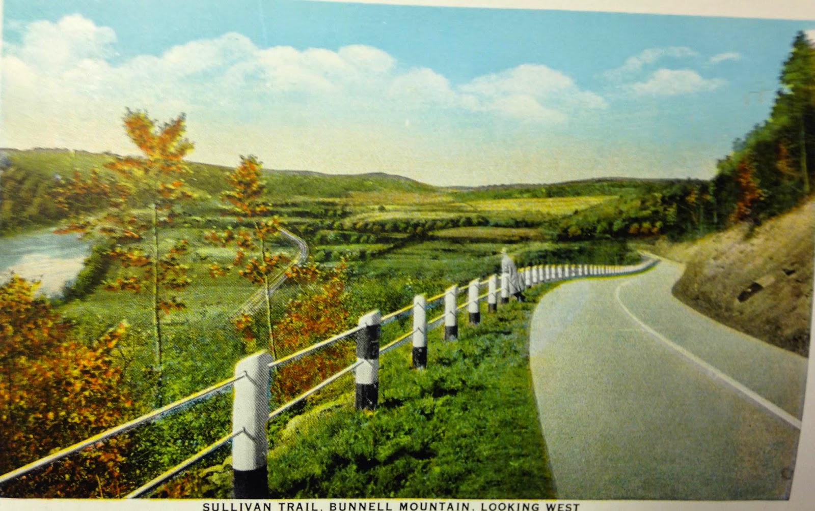 1921 Sullivan Trail Postcard from Wilkes Barre, PA to Watkins Glen, NY ...