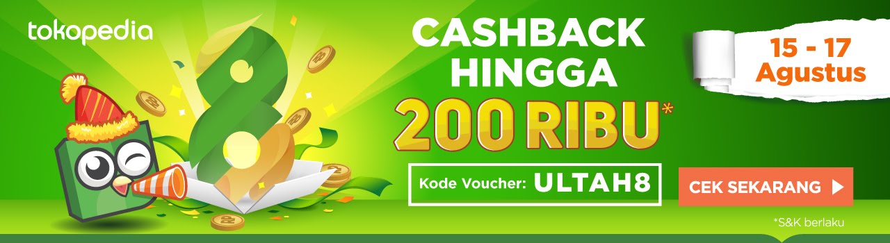 [Promotion Deals]: Tokopedia 8th Anniversary - Stevie Wong