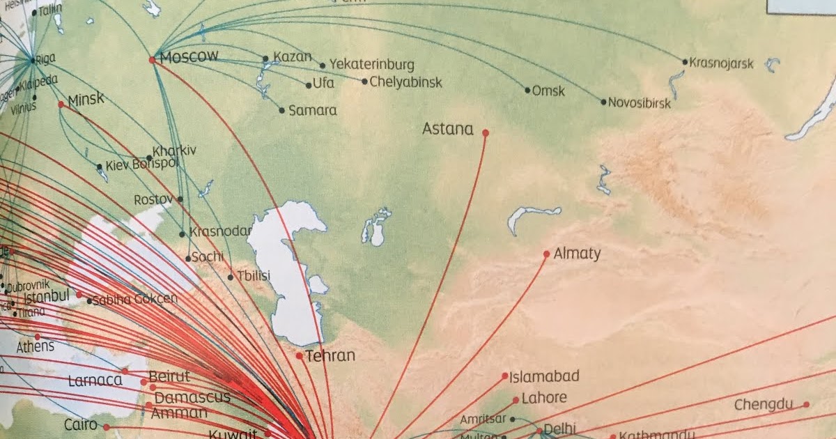 The Timetablist: Etihad Route Map, September 2016: the Near Asian ...