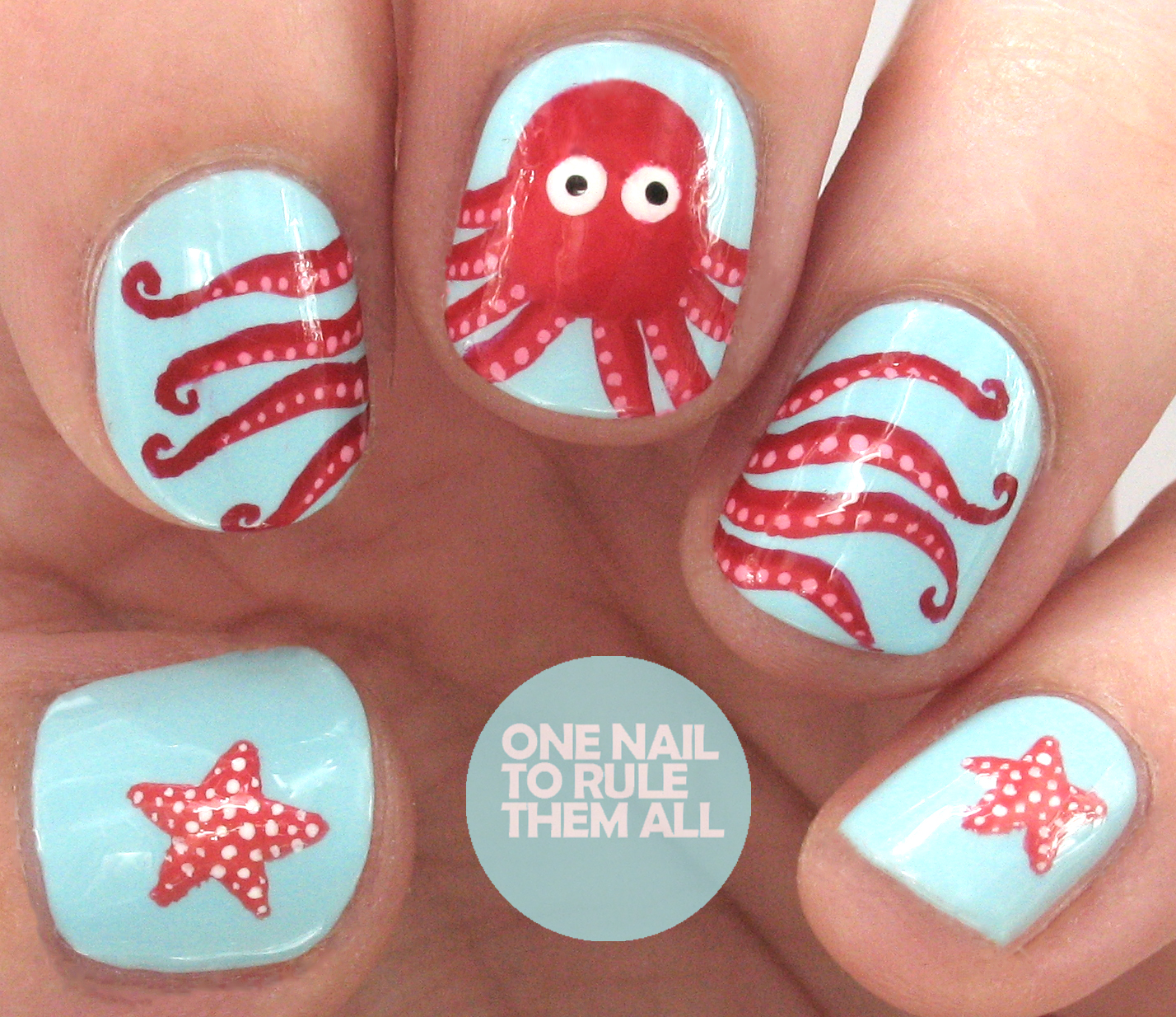 One Nail To Rule Them All: Octopus Nail Art for Divine Caroline