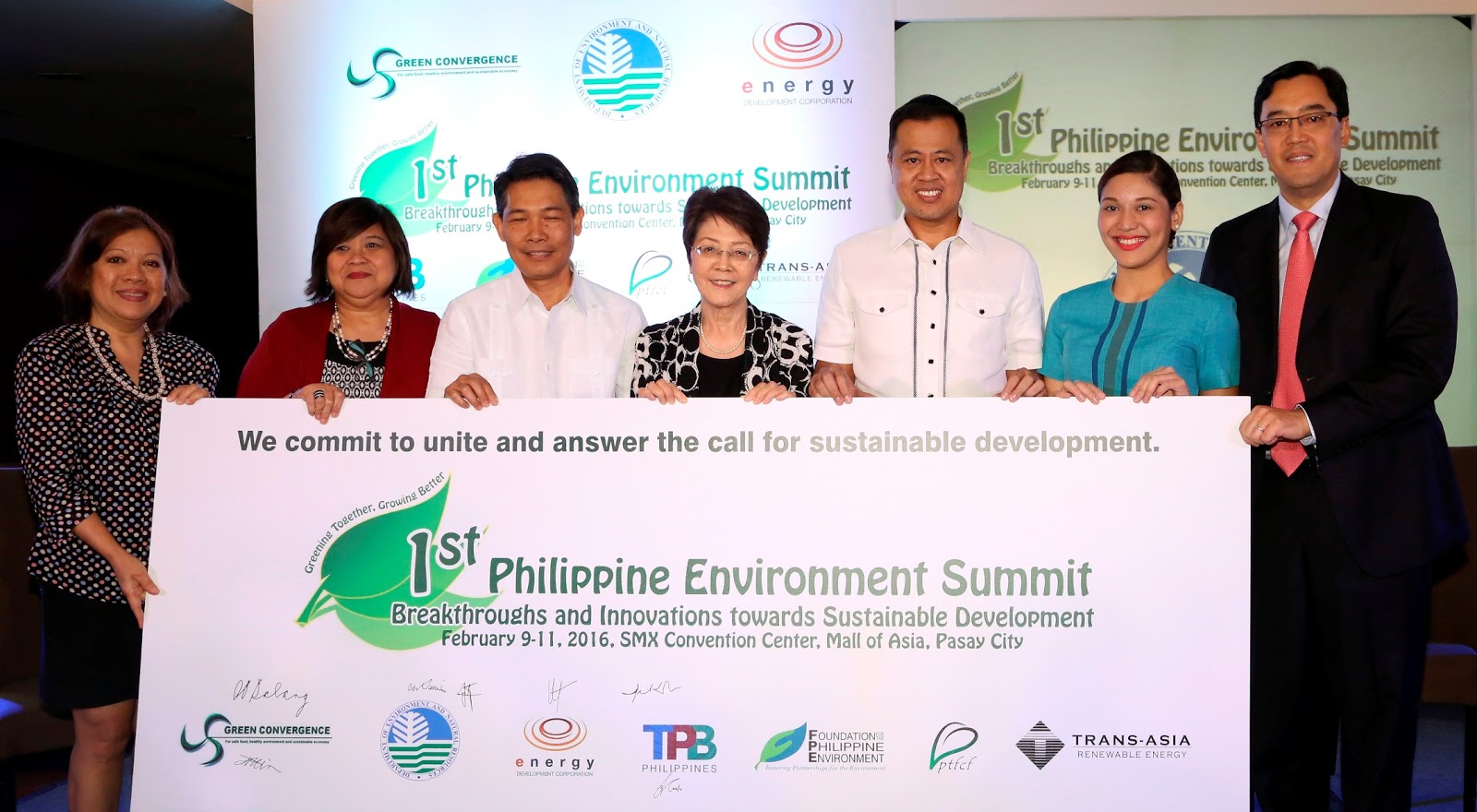 1st Philippine Environment Summit : “Greening Together, Growing Better ...