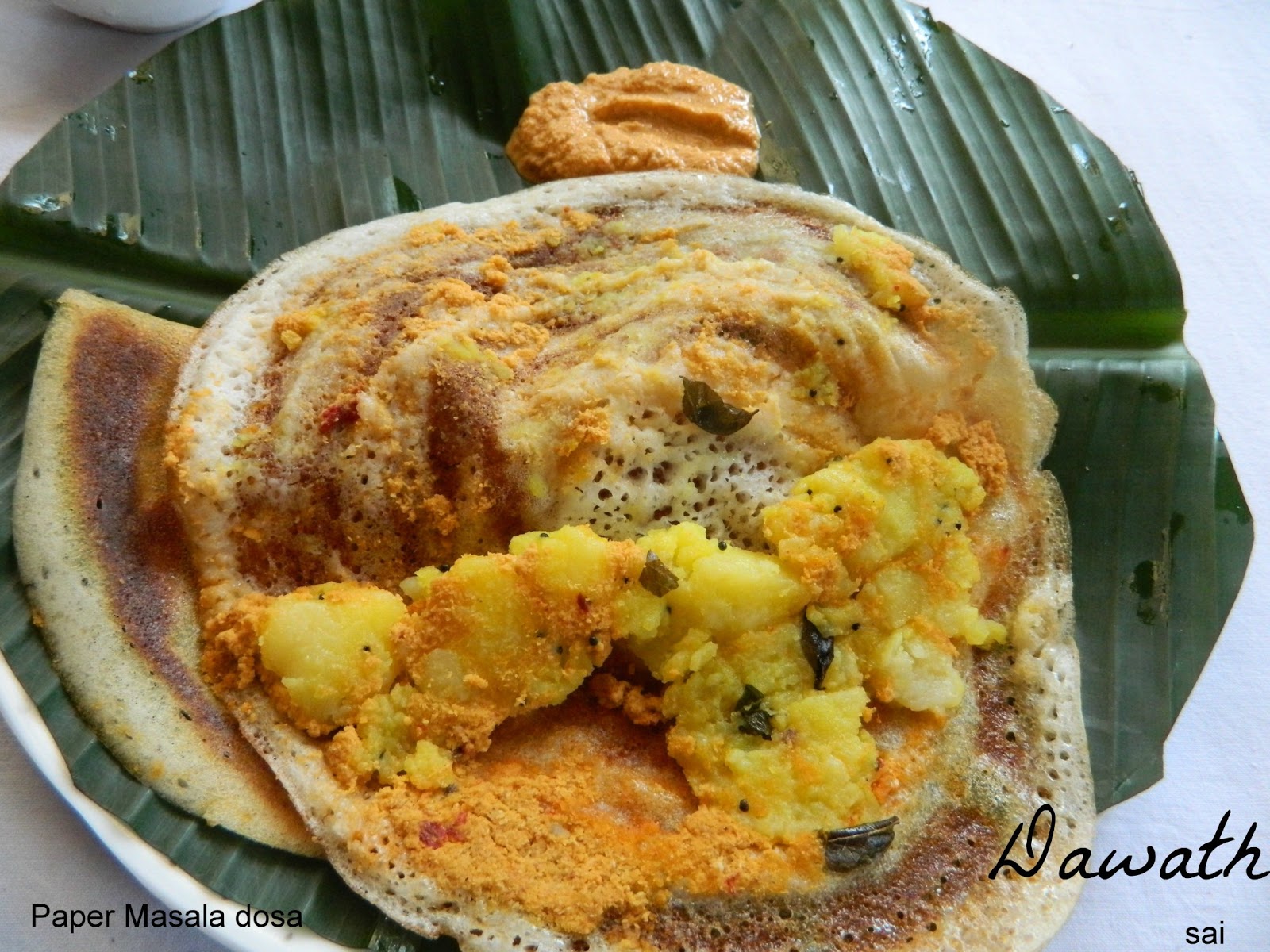 Paper masala dosa – Geeths Dawath