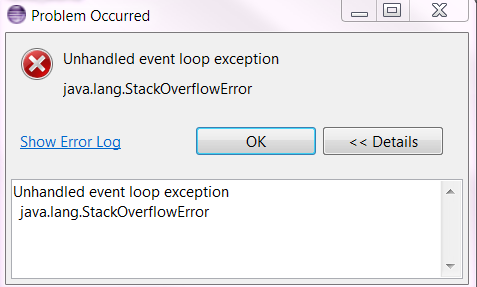 Hi, I am Nancy: 'Unhandled event loop exception' java.lang ...