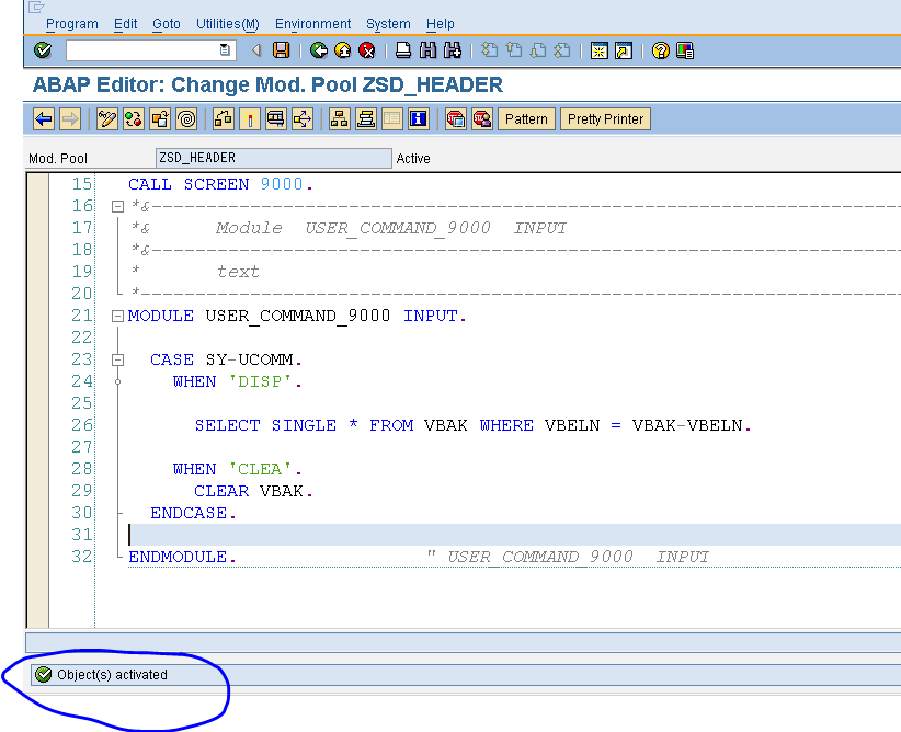 SAP TECH: Module pool programming using SE38