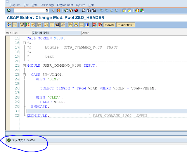 SAP TECH: Module pool programming using SE38