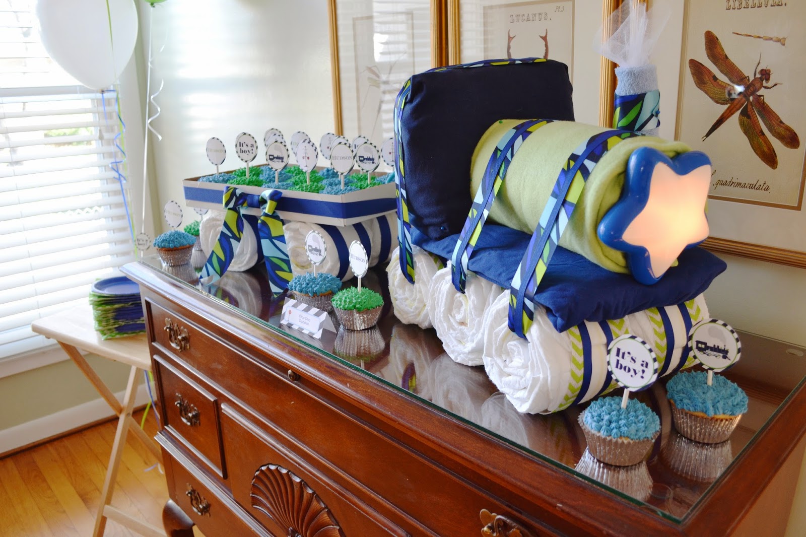 Organized Chaos: Hudson's Train-Themed Baby Shower!!
