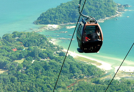 Sky Bridge & Sky Cab in Langkawi, The Longest Curve Bridge & one of the ...