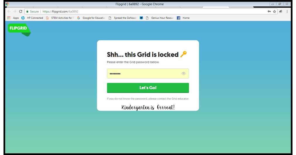 Kindergarten is Grrreat!: Flipgrid in the Kindergarten Classroom