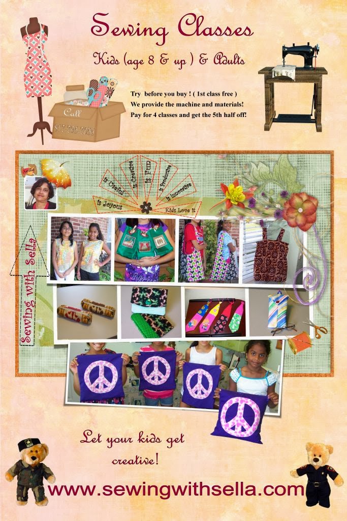 Custom Calendars & Greeting Cards: Sewing Class Poster