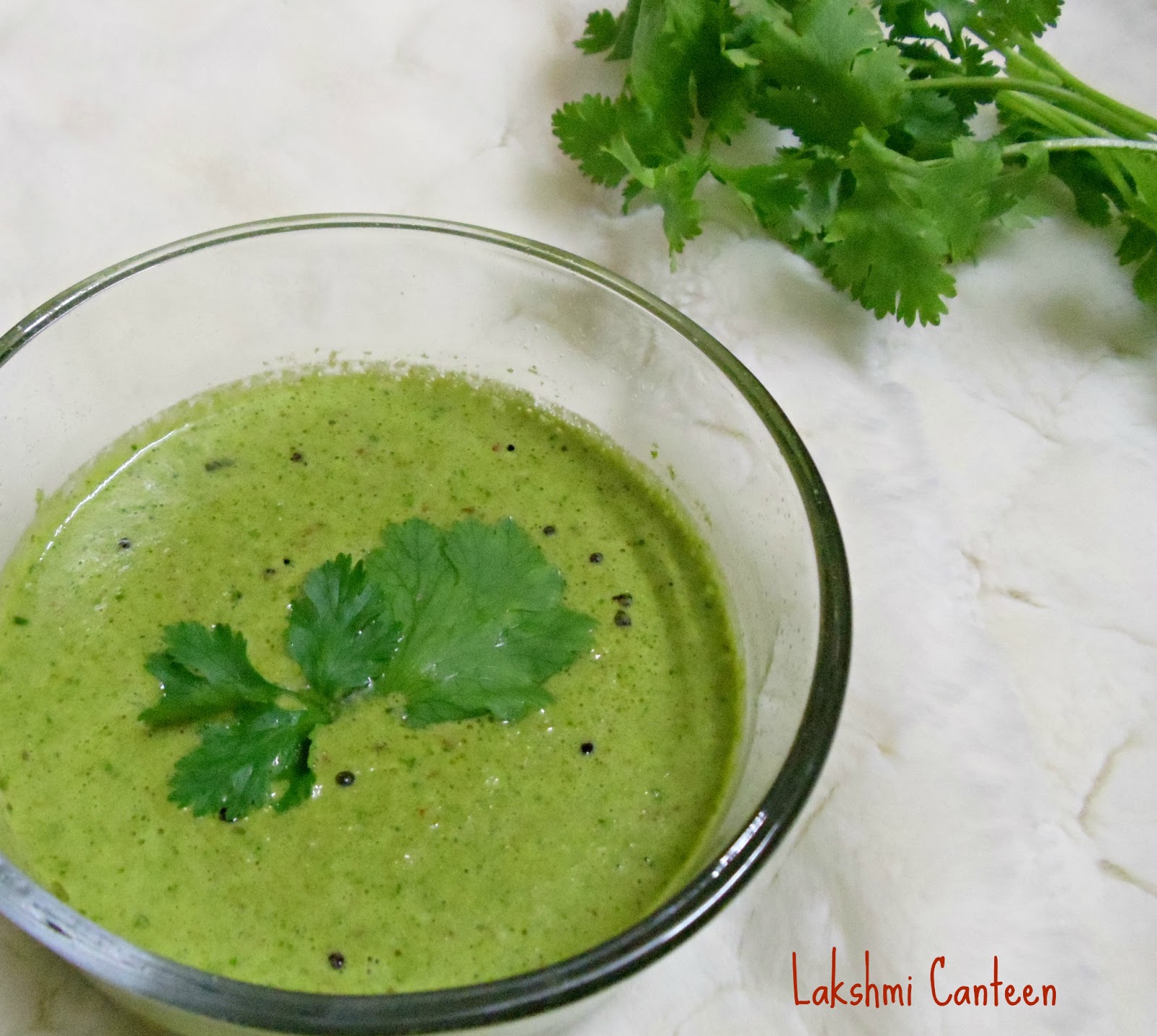 Lakshmi Canteen: Kothambari Palle Chutney (Cilantro/ Coriander Leaves ...