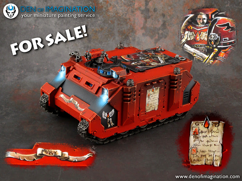 Blood Angels Rhino/Razor - Den of Imagination | CoolMiniOrNot