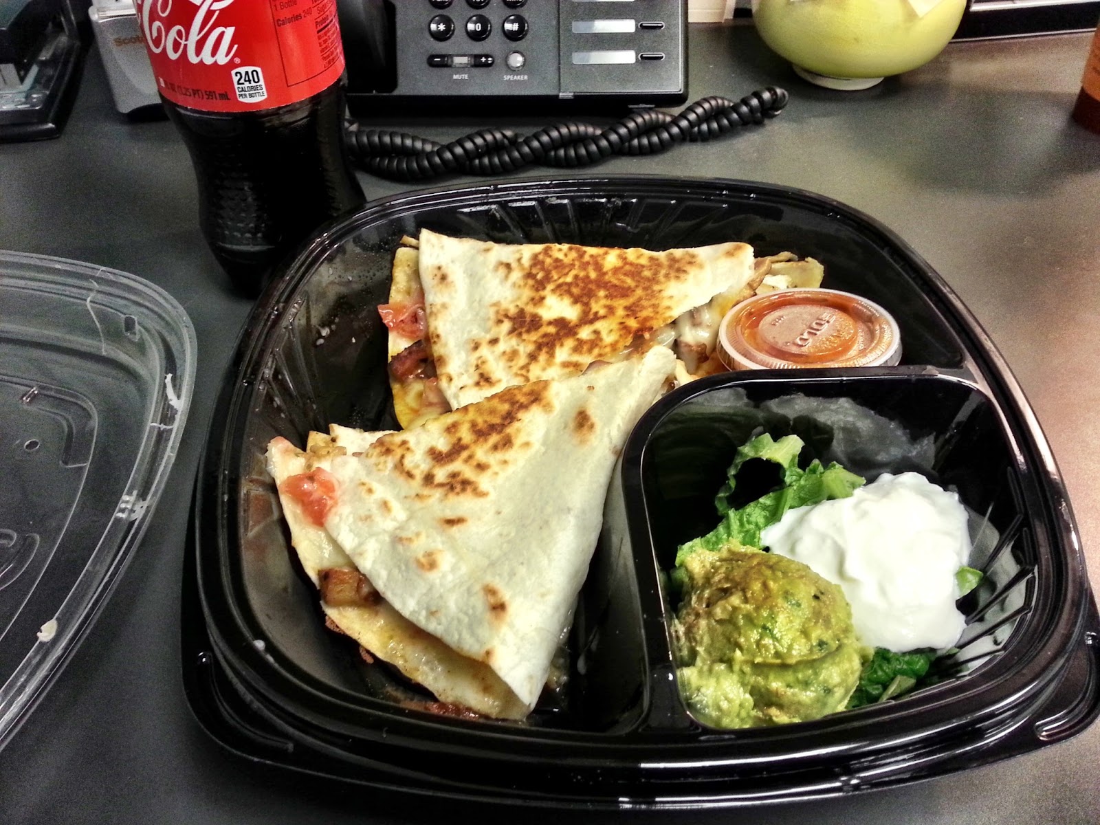randomization of me: it's lunch time @ Qdoba...