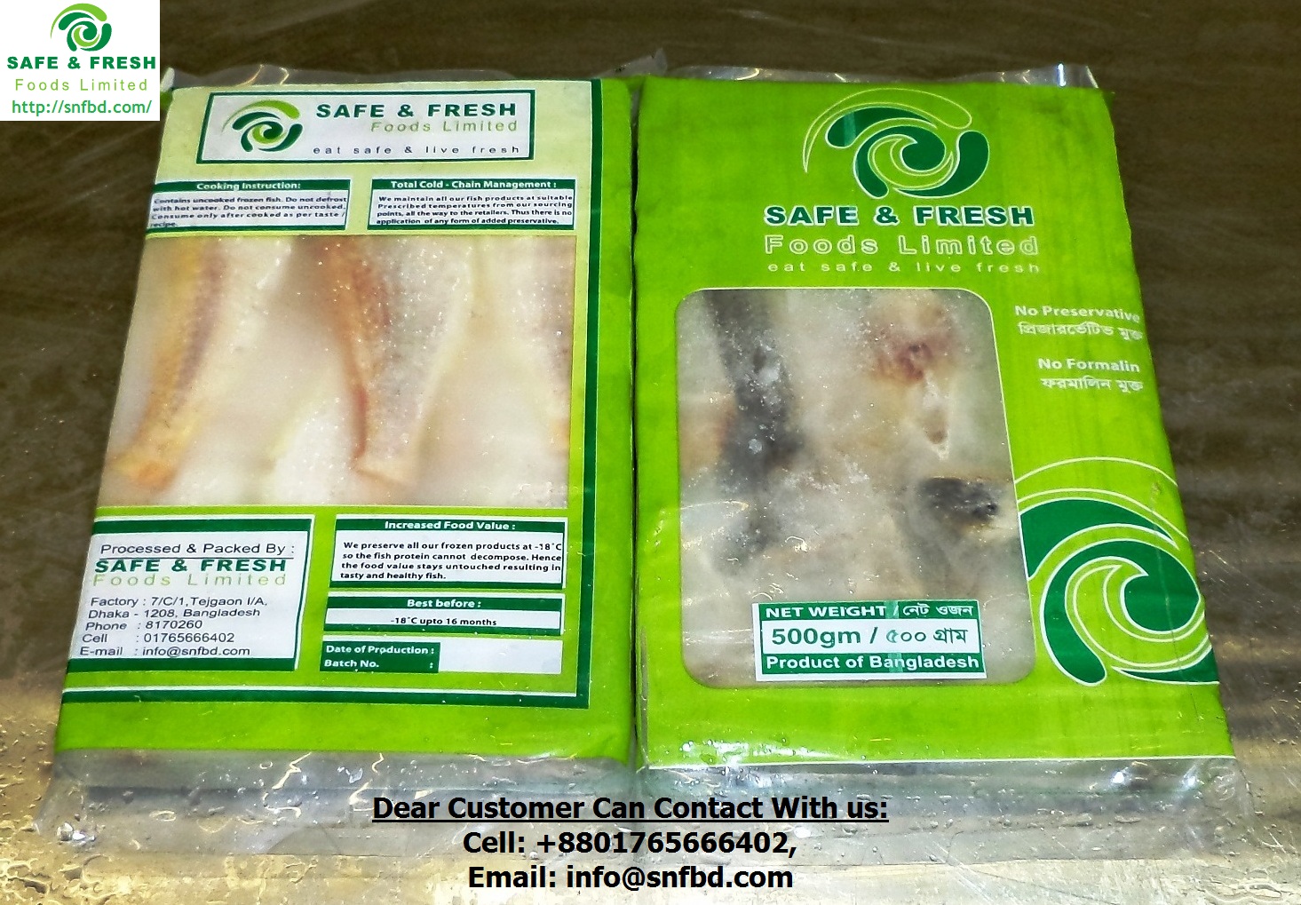250 gm and 500 gm Fish Block Packet « Safe & Fresh Foods Ltd.