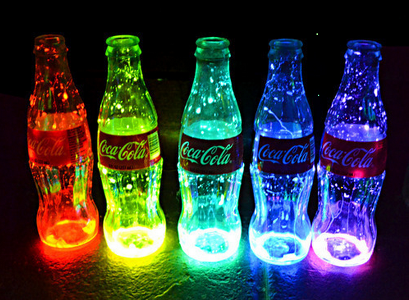 The Colorful White: Colorful Coca Cola Bottles