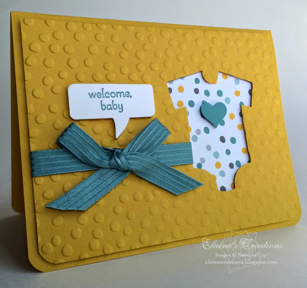 Elaine's Creations: Welcome Baby Card