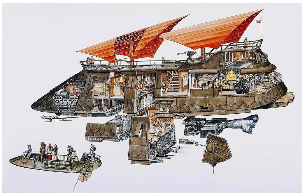 Customs for the Kid: McRobo Creations - 3.75" Khetanna Sail Barge ...