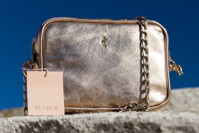 New Pretty Golden Leather Bag by Menbur | With Or Without Shoes - Blog ...