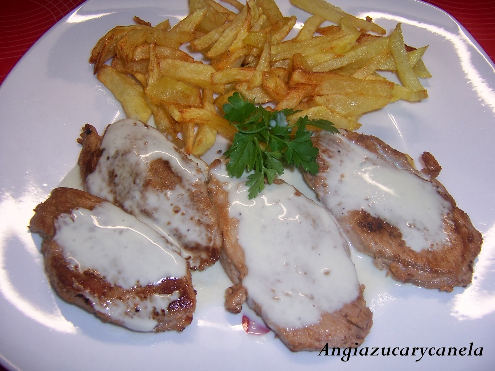 Solomillo al Roquefort en Thermomix