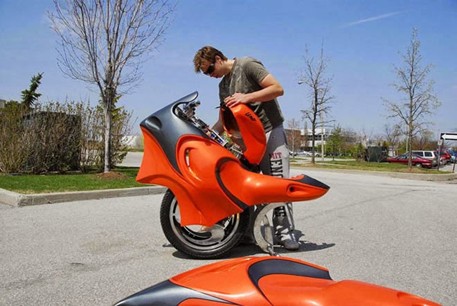 Moto de una sola Rueda « Bloc eliminado