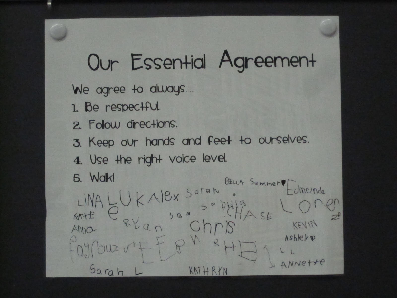 Kinder Culture: School Rules and Essential Agreements