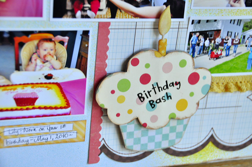 Blessed Scrapper: Two-Page Layouts: Happy 1st Birthday