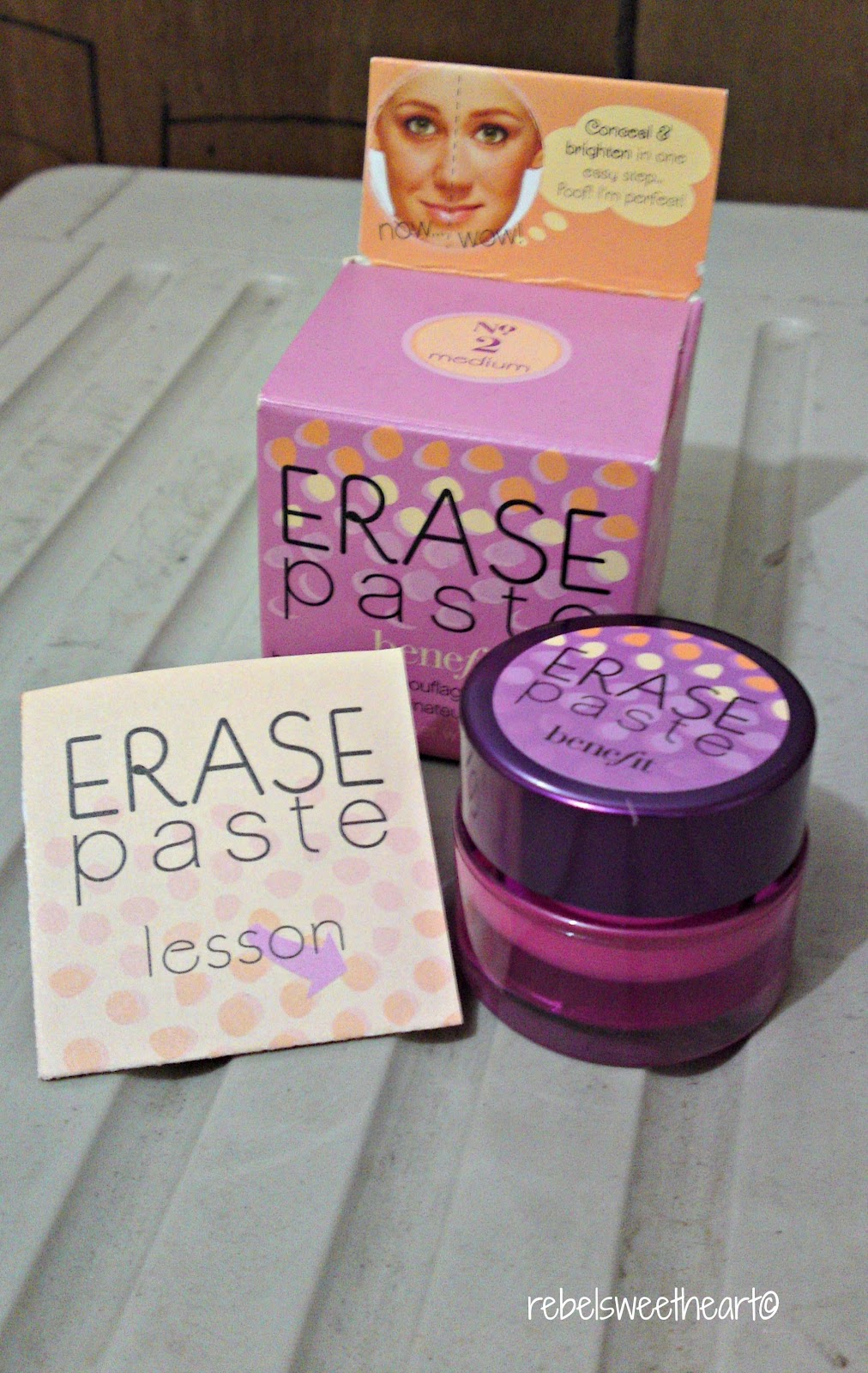 The Rebel Sweetheart.: Benefit Erase Paste vs Dark Undereyes.