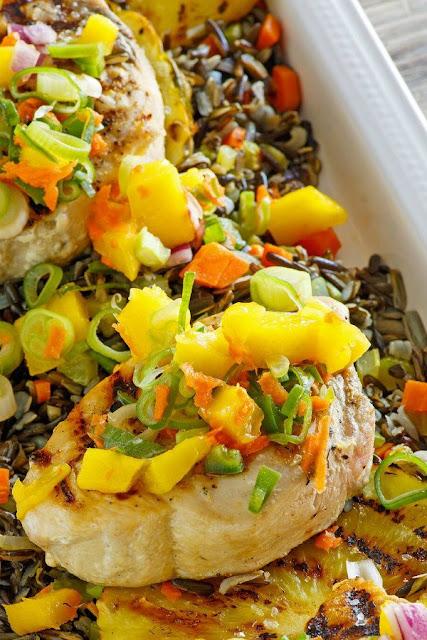 GRILLED SWORDFISH WITH MANGO SALSA | Healthy Food Recipes