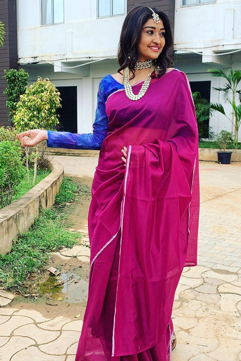 Serial Actress Neelima rani latest beautiful saree photoshoot